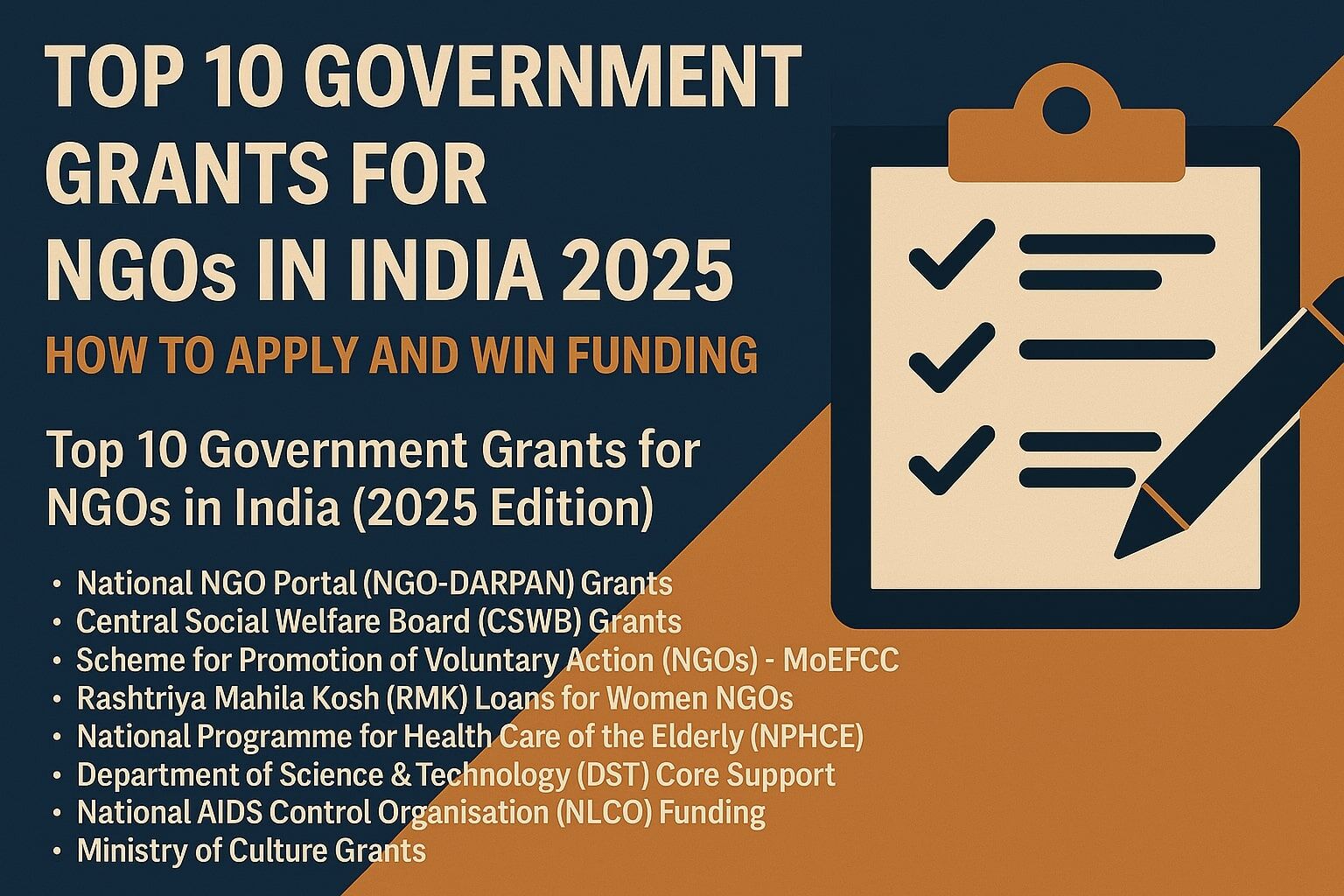 Top 10 Government Grants for NGOs in India 2025 – How to Apply and Win ...